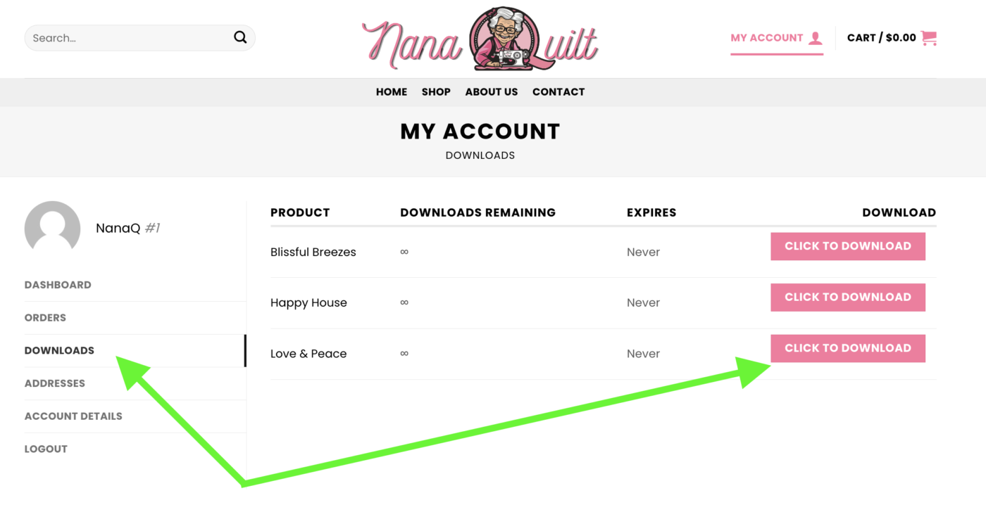 How To Download - Easy Quilt Pattern