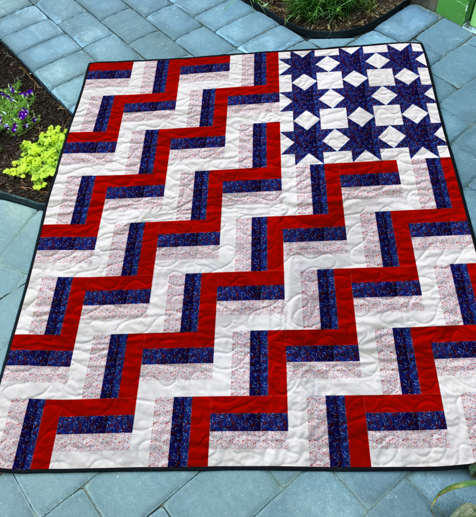 Patriotic Pathways Quilt Pattern - Easy Quilt Pattern