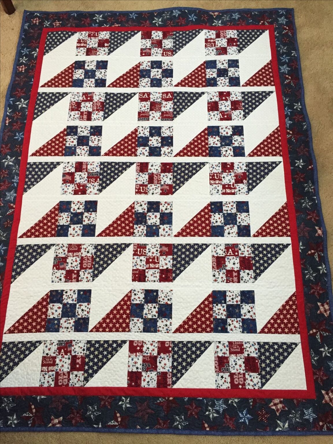 Freedom Flight Quilt Pattern - Easy Quilt Pattern