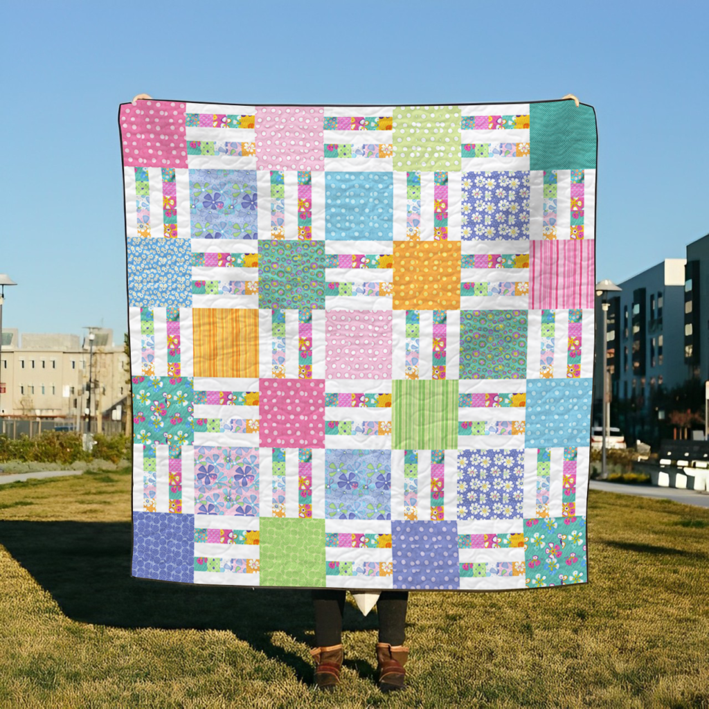 Springtime Cheer Quilt Pattern- Printed Pattern - Easy Quilt Pattern