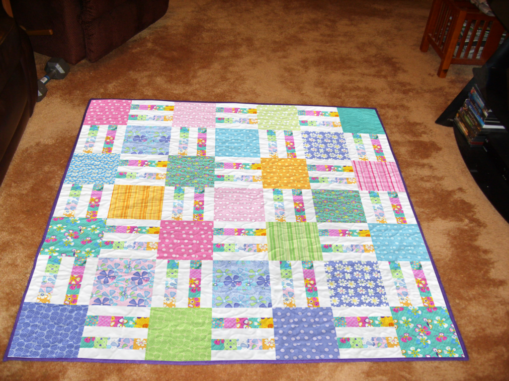 Springtime Cheer Quilt Pattern- Printed Pattern - Easy Quilt Pattern