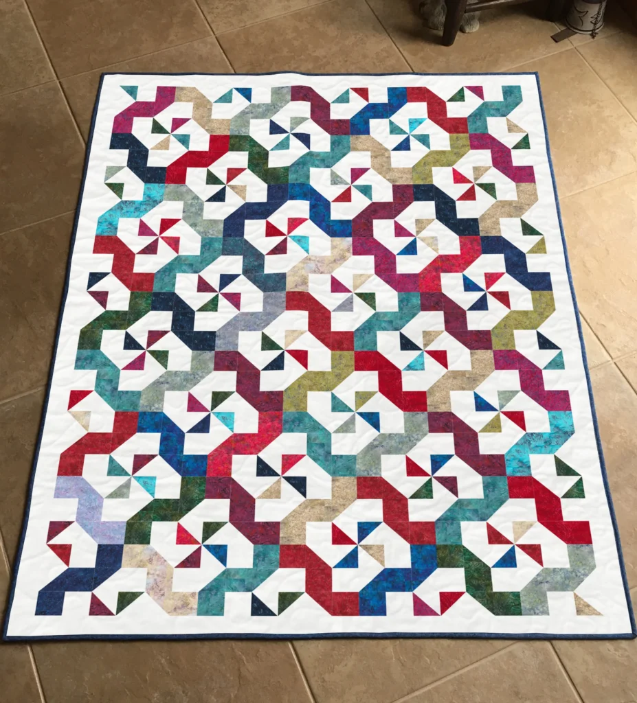 Colorful Windmills (Printed Edition) - Easy Quilt Pattern